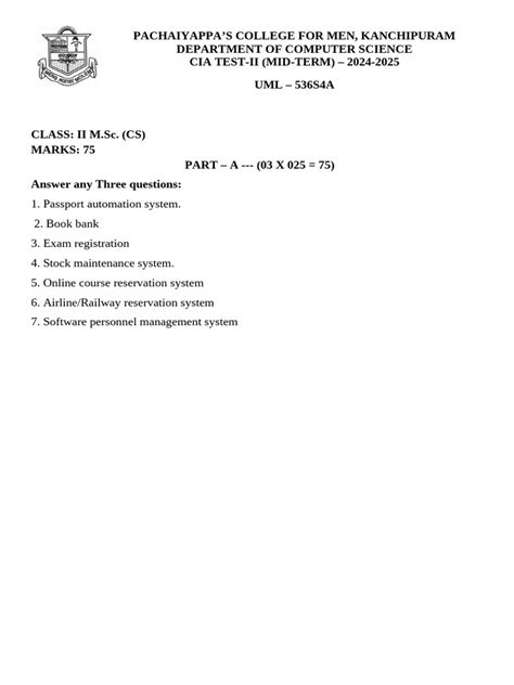 Uml Question Pdf