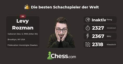 Levy Rozman Schach Im Streamer And Bestseller Autor