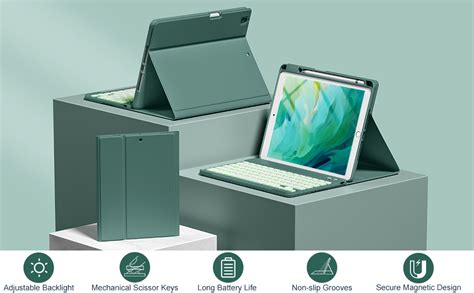 Amazon Com Hamile IPad 9th Generation Case With Keyboard 10 2 Inch