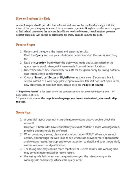 Websearchresultscomparison Guidelines Pdf Information Retrieval Human Communication