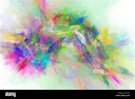 Computer Rendered 3d Abstract Fractal Illustration Background For