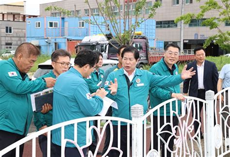 공영민 고흥군수 집중호우 피해현장 점검