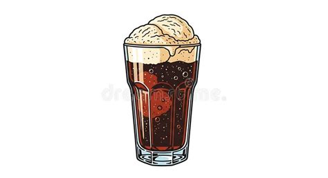 Creamy Soda Float Stock Illustration Illustration Of Digital 387637110