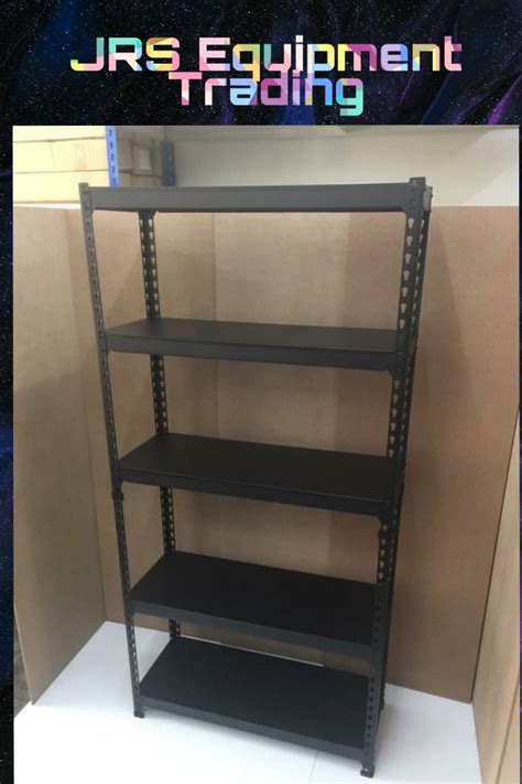 Diy Boltless Rack With Metal Shelves Plate 2 In 1 Multipurpose Boltless Rack Texture Black