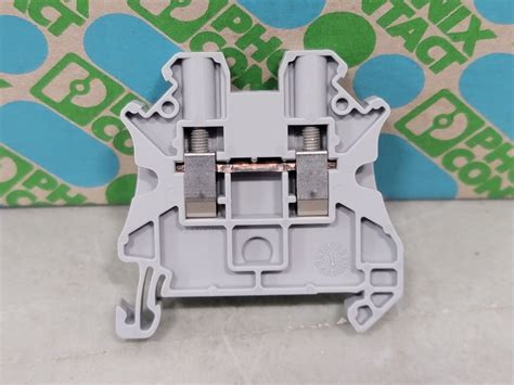 Phoenix Contact Ut 4 Feed Through Terminal Block 3044102 Box Of 50