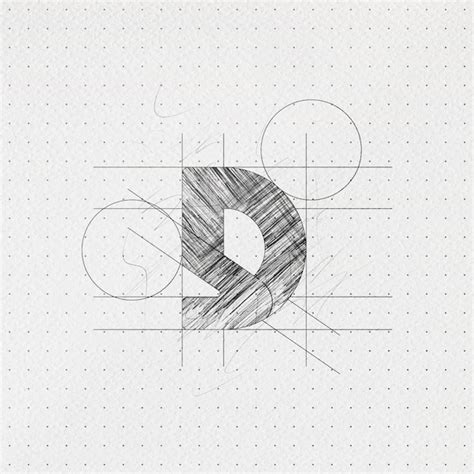 Premium Psd Pencil Sketch Logo Mockup