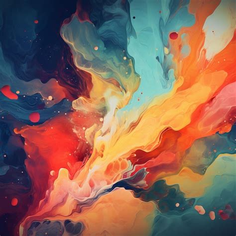Premium Ai Image Fluid Art Background