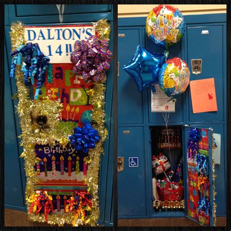 Birthday Locker Decoration Ideas From Dollar Store