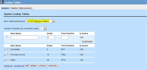 How Do I Modify The List Of Line Item Invoice Rejection Reasons