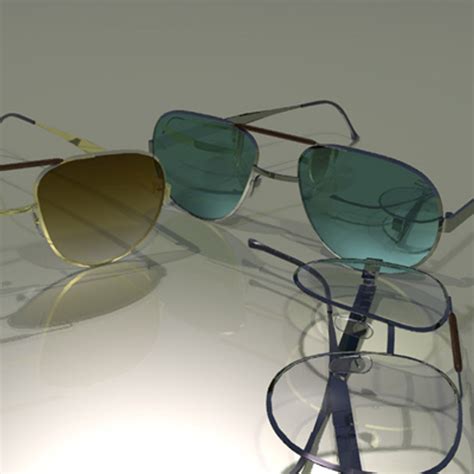 Styled Glasses 3d Model
