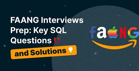 Data Engineer Academy On Linkedin Faang Interviews Prep Key Sql