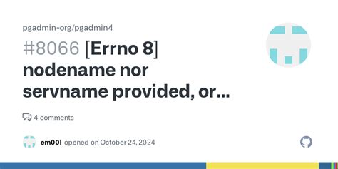 Errno Nodename Nor Servname Provided Or Not Known Issue