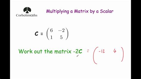 Multiplying A Matrix By A Scalar