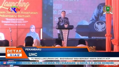 PJ WAKO LUNCURKAN UHC MASYARAKAT BISA BEROBAT HANYA DENGAN KTP