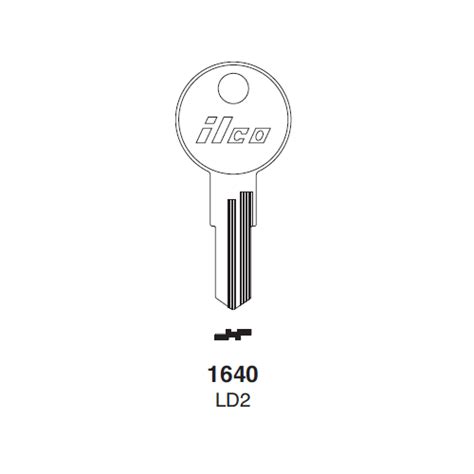 North American Ilco 1640 Ld2 Key Blank Larson Door