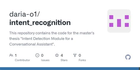 Github Daria O1intentrecognition This Repository Contains The Code