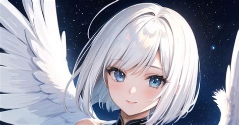 天使 白髪天使のサイバー設定ほか 日向あすかのイラスト Pixiv