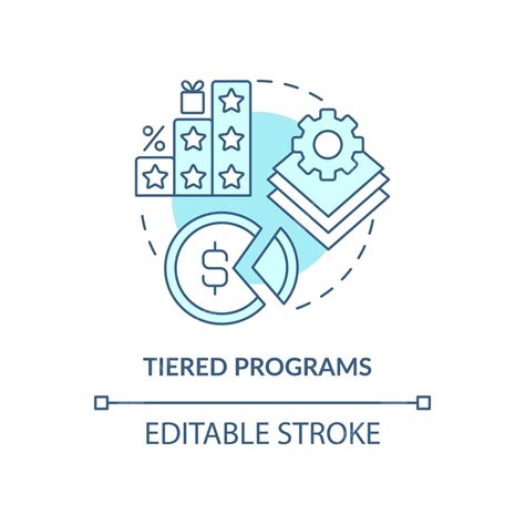 Tiered Programs Blue Concept Icon Offer Reward Icon Vector Offer Reward Icon Png And Vector