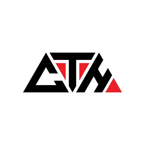 Cth Triangle Letter Logo Design With Triangle Shape Cth Triangle Logo Design Monogram Cth