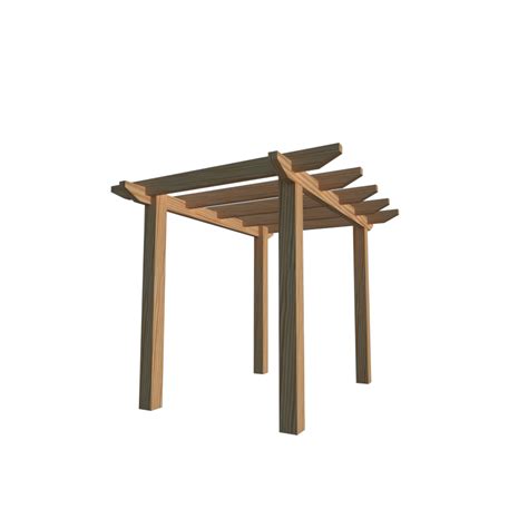 Showroom Pergola Chamfered Edge 002 Yorkshire Sleeper Sawmill