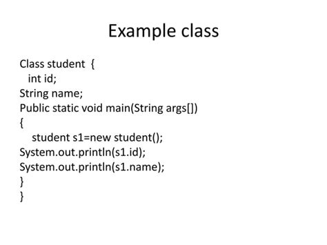 Objects And Classes In Java Introduction Pptx