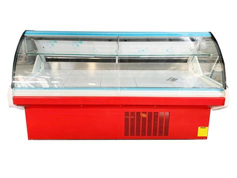 Fresh Meat Display Showcase Ventilated System Serve Over Counter Deli Display Refrigerator