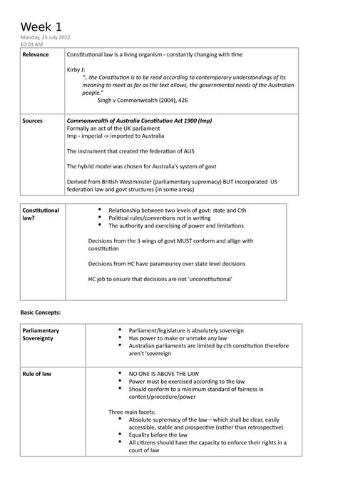 La3105 Week 1 Notes Week 1 Monday 25 July 2022 1003 Am Relevance