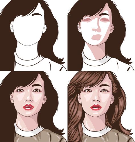 How To Draw Vector Hair Adobe Illustrator Tutorial Artofit