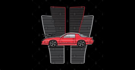 Red Iroc Z Irocz Pin Teepublic