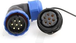 HangTon HE29 7 Pin Plastic Waterproof Wire Connector Threaded Outdoor