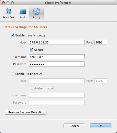 Enabling A Transfer Or Proxy