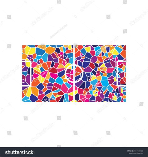 Soccer Field Vector Stained Glass Icon Stock Vector Royalty Free