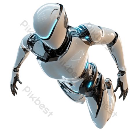 Radiant Glowing Ai Assistant Floating In Mid Air On A White Backdrop
