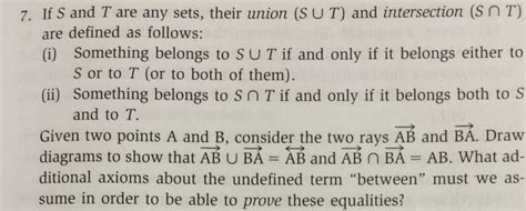 Solved If S And T Are Any Sets Their Union S U T And Chegg Com