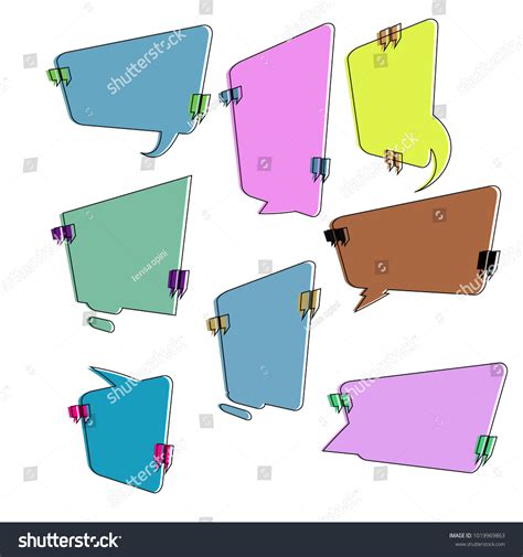 Collection Bubble Speech Quote Box Template Stock Vector Royalty Free 1019969863 Shutterstock