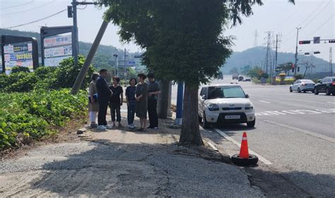 손남일 도의원 자전거도로 사고 위험 구간 현장 방문