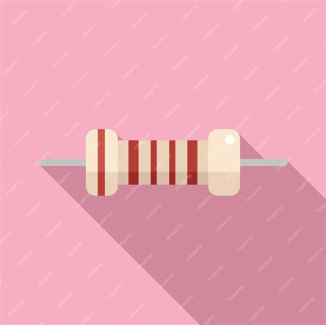 Premium Vector Power Resistor Icon Flat Vector Electric Circuit Capacitor Chip