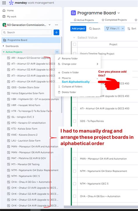 folders are great but need ability to sort alphabetically feature