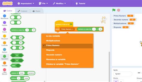Programmare Con Scratch Moltiplicazione Somma E Sottrazione Tra Due
