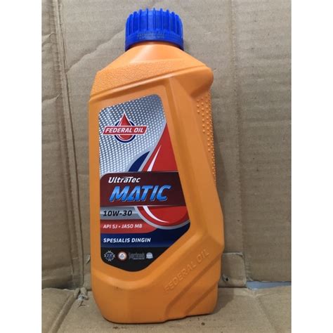Jual Oli Mesin Federal Ultratec Matic 10w 30 800ml Federal Oil Shopee
