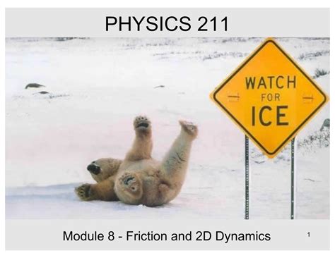 Physics Module Lesson PHYSICS Module Friction And D Dynamics Schedule To Do