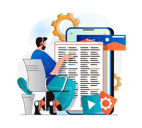 Conceito De Desenvolvimento De Aplicativos Em Design Plano Moderno