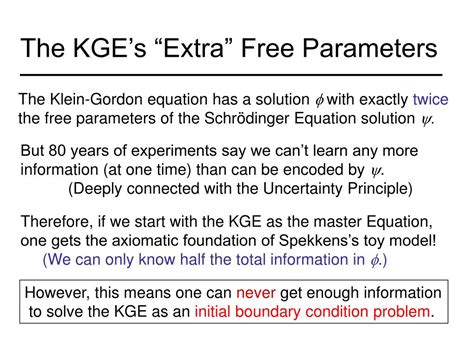 Ppt The Klein Gordon Equation Revisited Powerpoint Presentation Free Download Id4590991