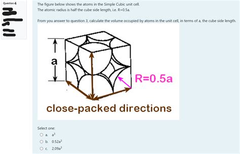 Solved The Face Centred Cubic Fcc And Hexagonal Close