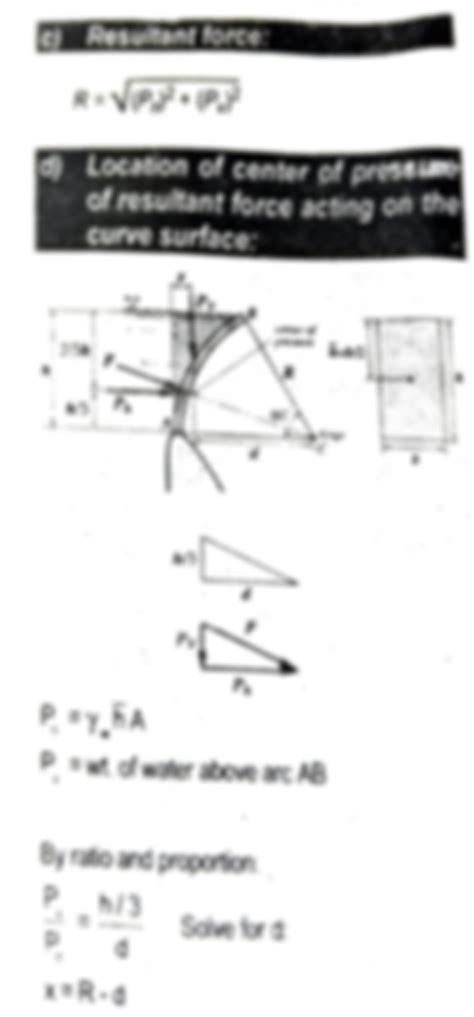 SOLUTION Hydrostatic Forces Acting On Curve Surfaces Studypool