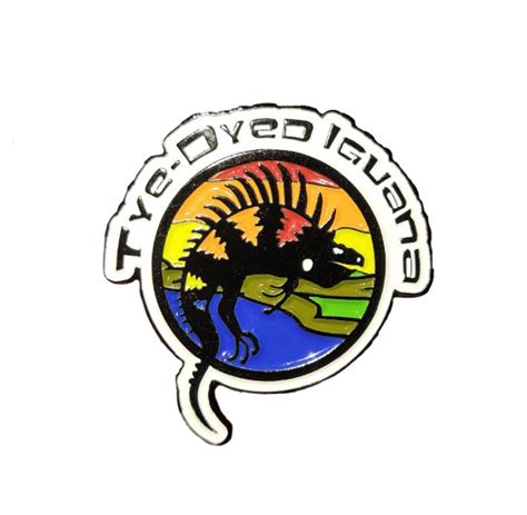 Tye Dyed Iguana Pride Pin The Tye Dyed Iguana Reptiles And Reptile