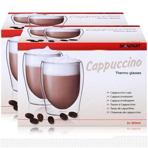Scanpart Gläser Set Scanpart Cappuccino Thermogläser 2x30cl