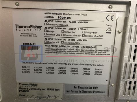 Thermo Tsq Quantum Access Max Triple Quadrupole Mass Spectrometer With