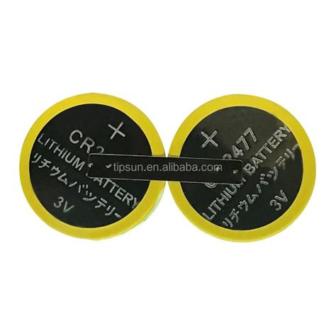 3v Cr2477 In Parallel 2000mah Lithium Button Battery Pack