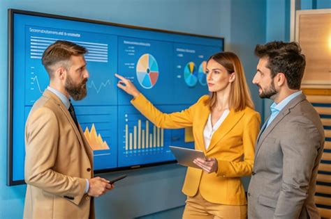 Collaborative Data Analysis In A Modern Office Environment Premium Ai
